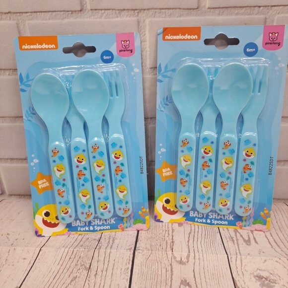 Nickelodeon | Kitchen | Nickelodeon Baby Shark Toddler Forks And Spoon ...